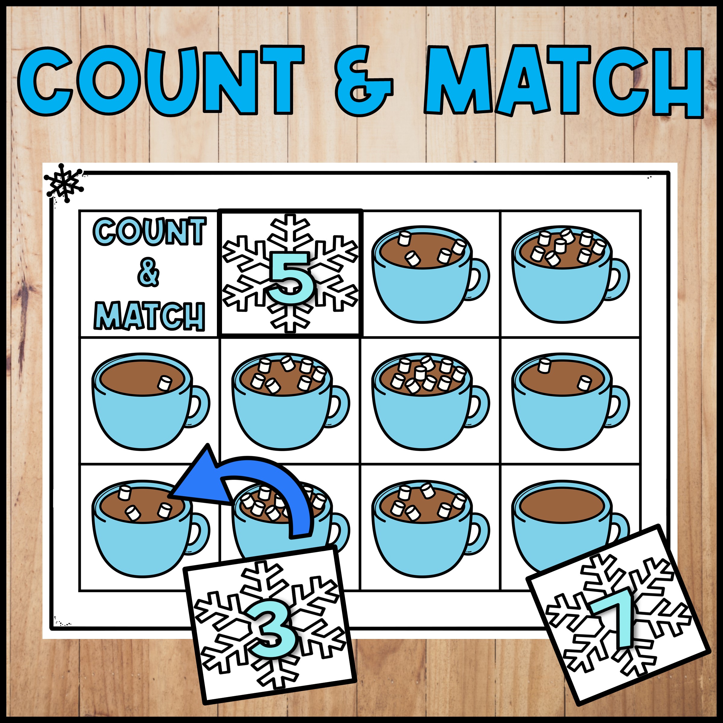 Winter Counting 0-10 | Count and Match Activities | Made By Teachers