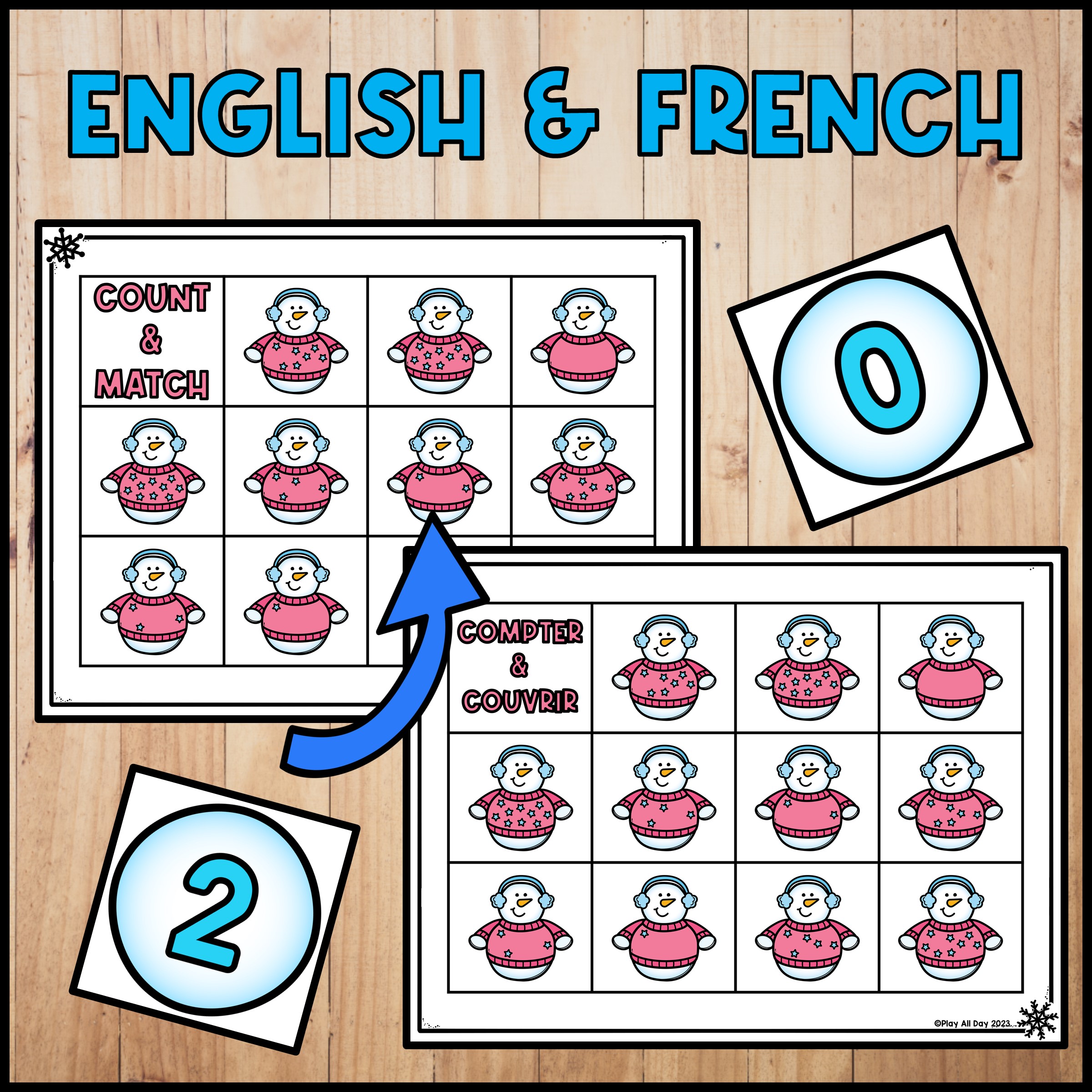 Winter Counting 0-10 | Count and Match Activities | Made By Teachers