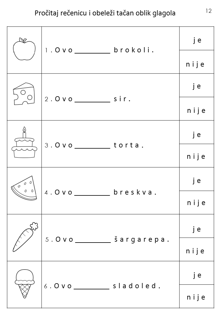 Serbian Food Worksheets - Hrana na srpskom jeziku | Made By Teachers