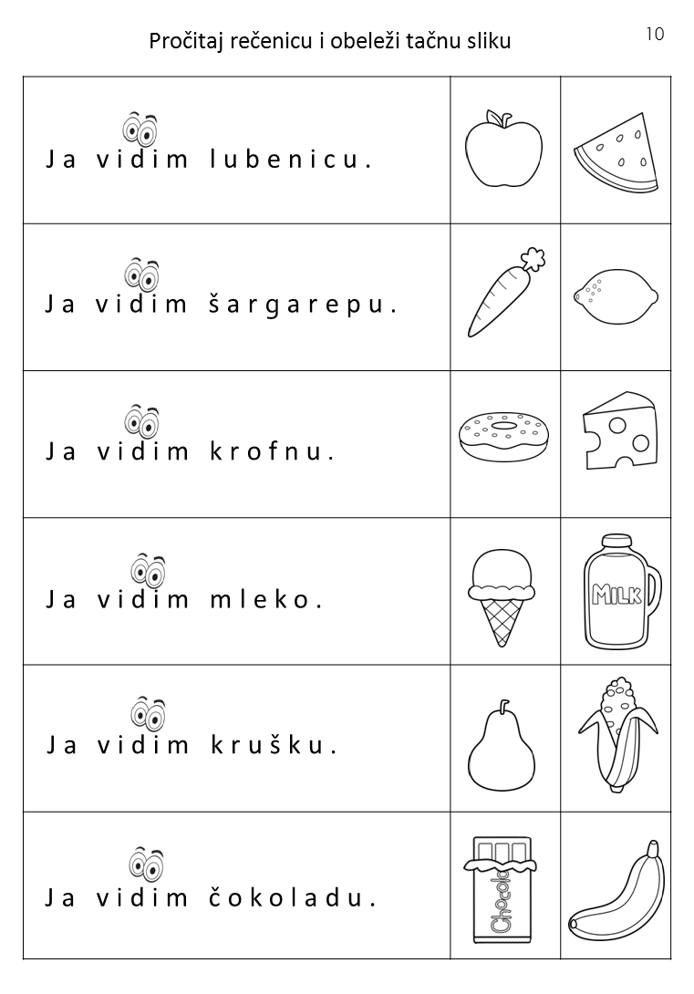 Serbian Food Worksheets - Hrana na srpskom jeziku | Made By Teachers