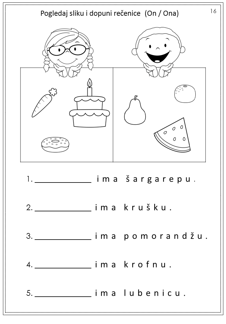Serbian Food Worksheets - Hrana na srpskom jeziku | Made By Teachers