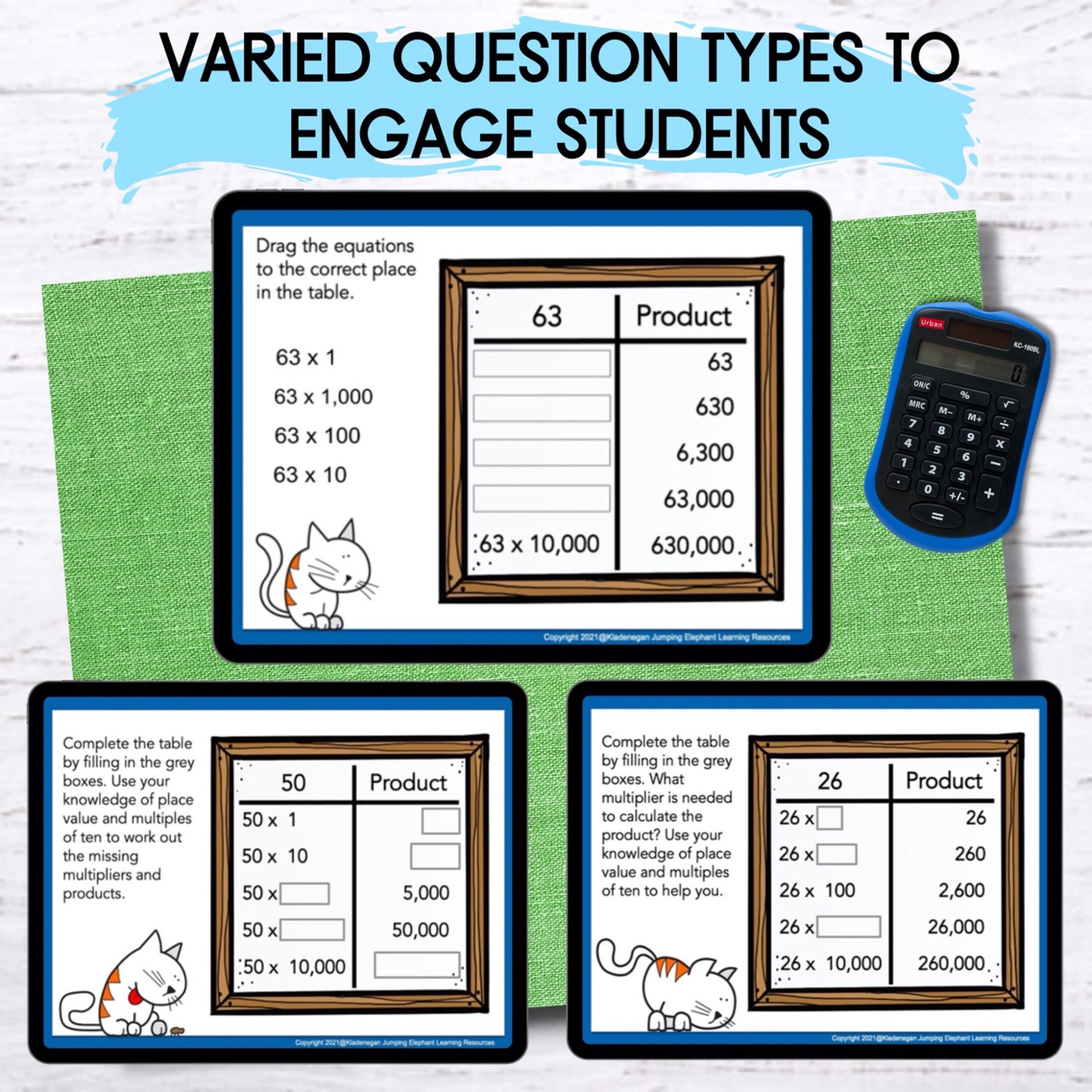 Multiplication Patterns with Powers of Ten Google Slides and Worksheets ...