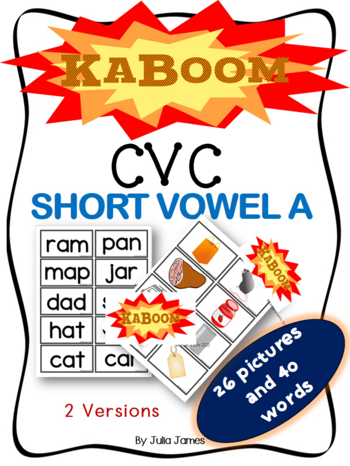 CVC Short Vowel /ă/ Kaboom! | Made By Teachers