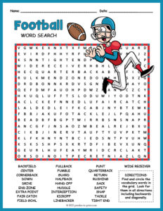 AMERICAN FOOTBALL Word Search Puzzle Worksheet Activity - Made By Teachers