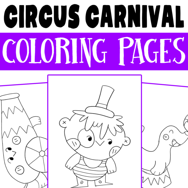 Circus Carnival coloring pages, Circus & Birthday Party Coloring Sheets ...