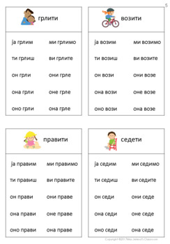 Serbian verbs in Present Tense Set II -Srpski glagoli u sadašnjem ...