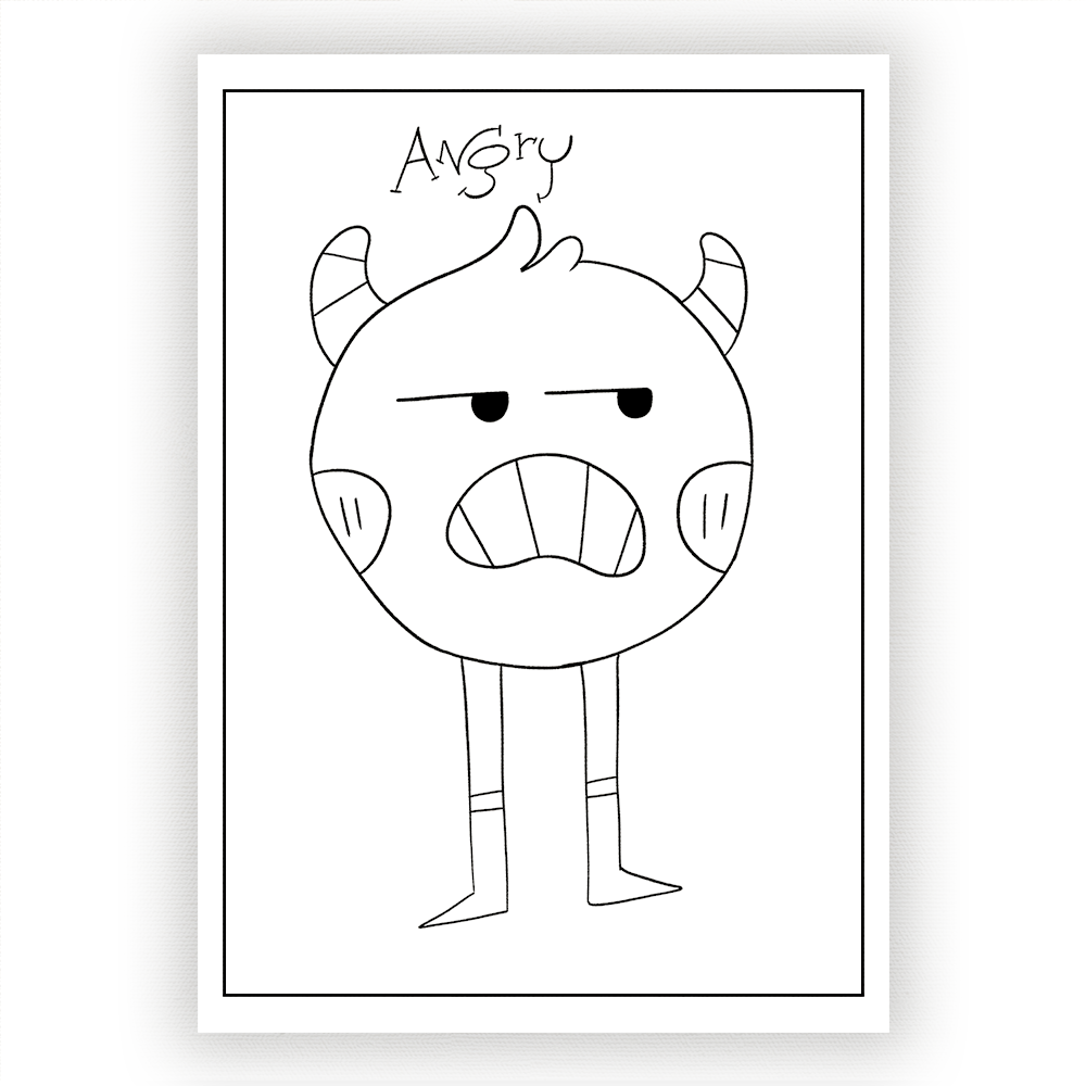 Identifying Feelings & Emotions Coloring Pages, Social Emotional ...