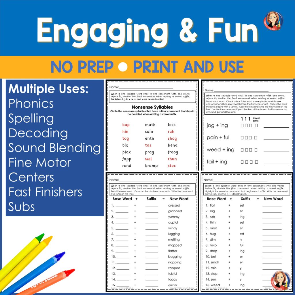 Doubling Spelling Rule Activities | Made By Teachers