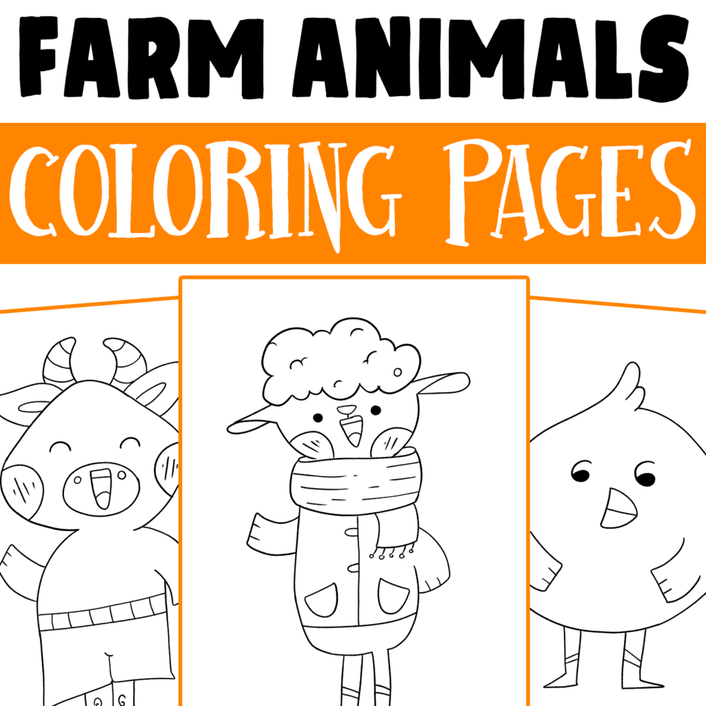 Farm Coloring Pages for Kids, Farm Yard Animal Coloring Pages ...