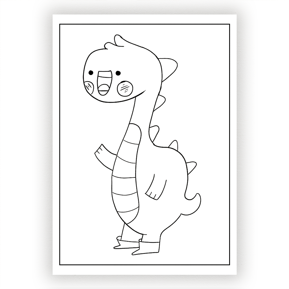 Dinosaurs Coloring pages for kids / Dino Preschool No Prep Worksheets ...