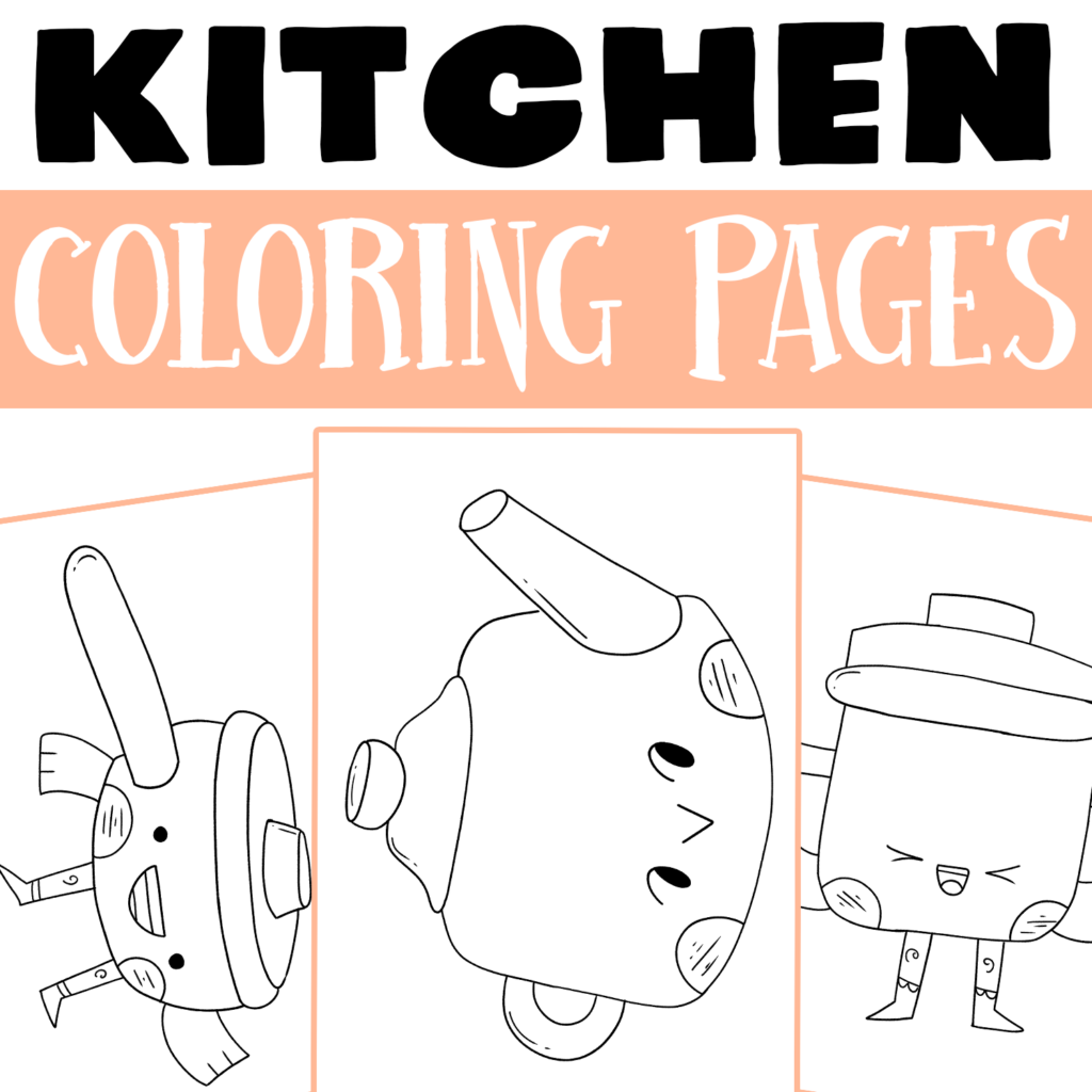 Kitchen Coloring Pages / Life Skills Cooking Coloring Pages / worksheet ...