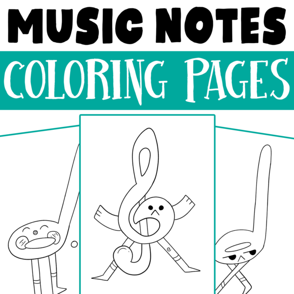 Music Notes Coloring Pages For Kids / Music Theory Coloring Worksheet ...