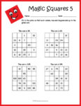 MAGIC SQUARES - 8 Fun Math Addition Puzzle Worksheets | Made By Teachers