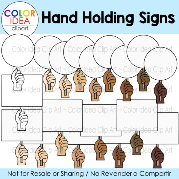 Hand Holding Sign | Made By Teachers