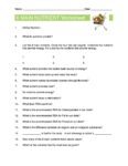 6 Main Nutrients Content Sheet, Worksheet and Answer Key | Made By Teachers