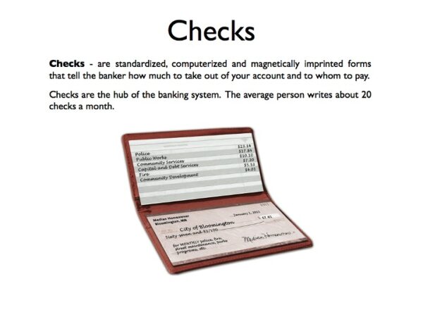 Checks & Checking Accounts PowerPoint | Made By Teachers