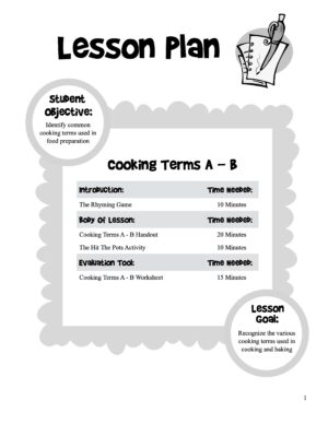 Cooking Terms - 5 Day Unit | Made By Teachers