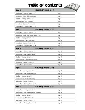 Cooking Terms - 5 Day Unit | Made By Teachers