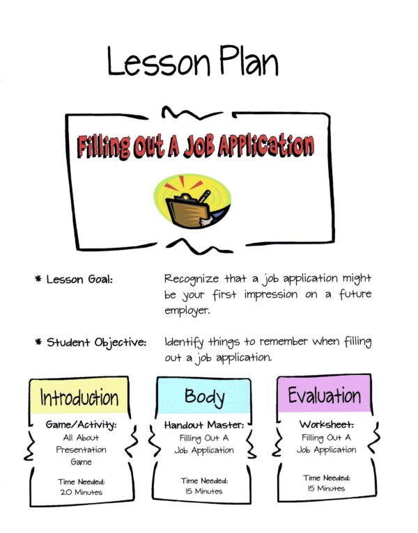 Filling Out A Job Application Lesson | Made By Teachers