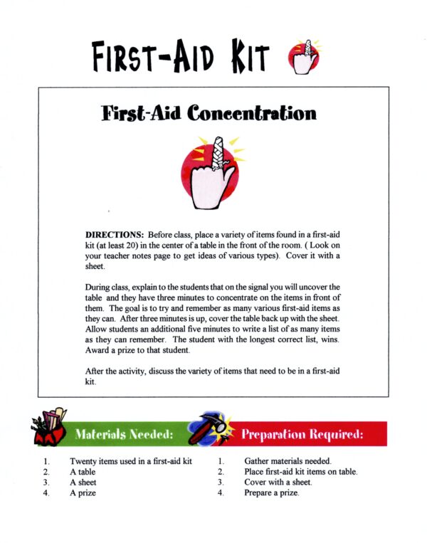 First Aid Kit Lesson | Made By Teachers