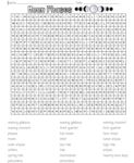 Moon Phases Word Search | Made By Teachers