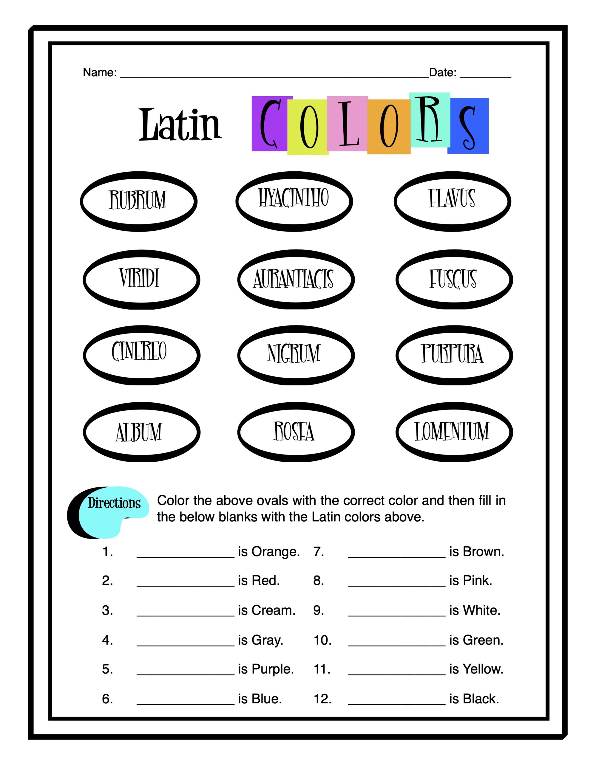 Spanish Food Adjectives Vocabulary Word Search Answer Key Made By
