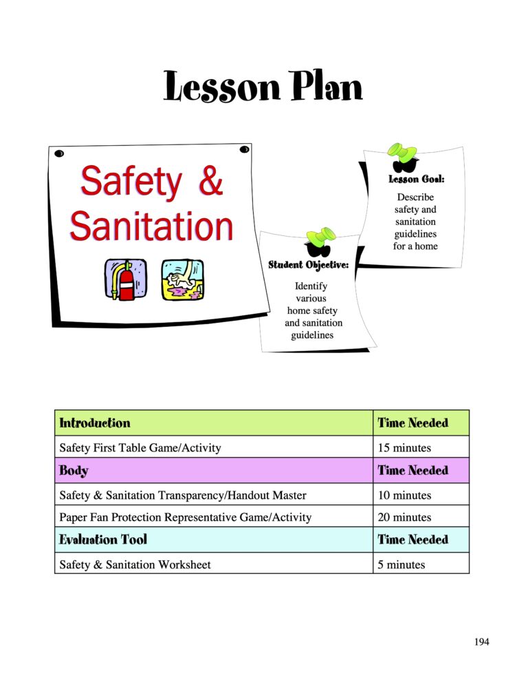 Safety & Sanitation In The Kitchen Lesson | Made By Teachers