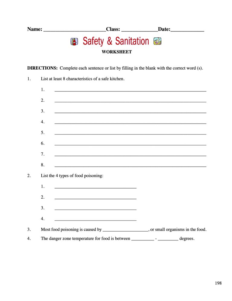 Safety & Sanitation In The Kitchen Lesson | Made By Teachers