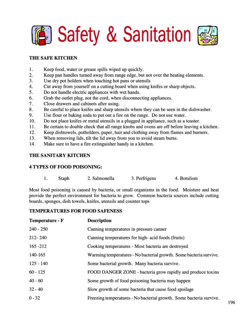 Safety & Sanitation In The Kitchen Lesson | Made By Teachers