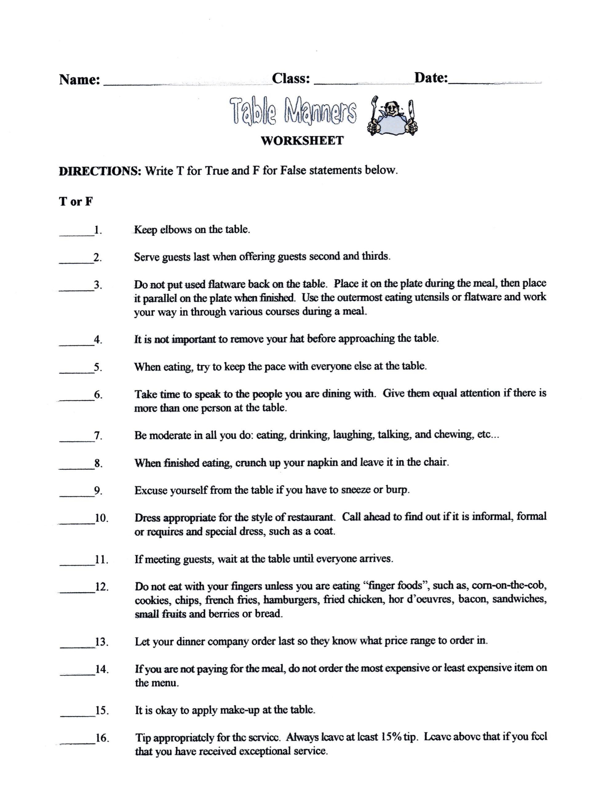 Table Manners Lesson | Made By Teachers