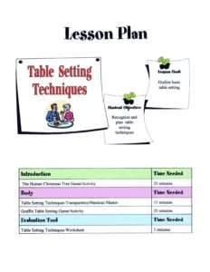 Table Setting Lesson | Made By Teachers