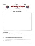 Table Setting Lesson | Made By Teachers