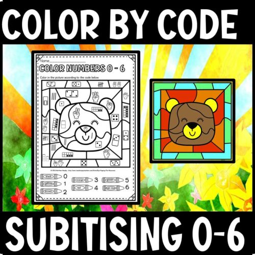 color by code subitising | Made By Teachers