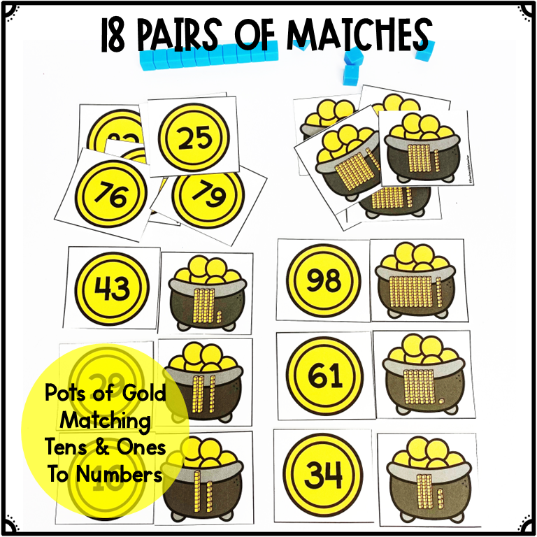 Place Value - Tens and Ones - March Math - St. Patrick's Day Craft ...