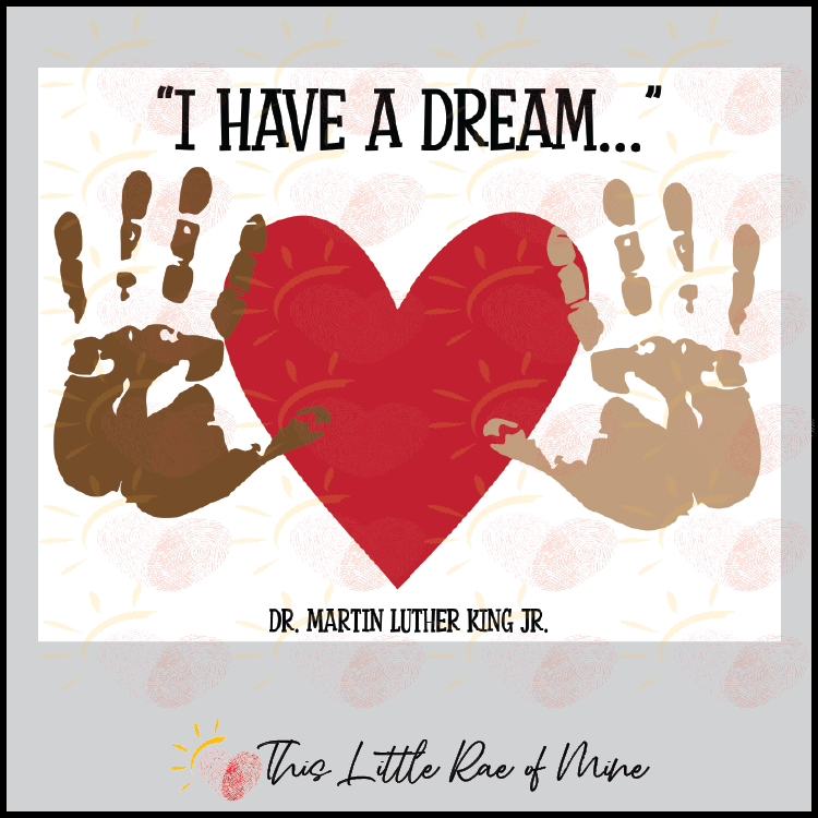 I have a dream - MLK Day - Martin Luther King Jr - handprint Art ...