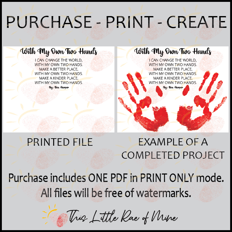 With my own two hands - MLK Day - Martin Luther King Jr - handprint Art ...