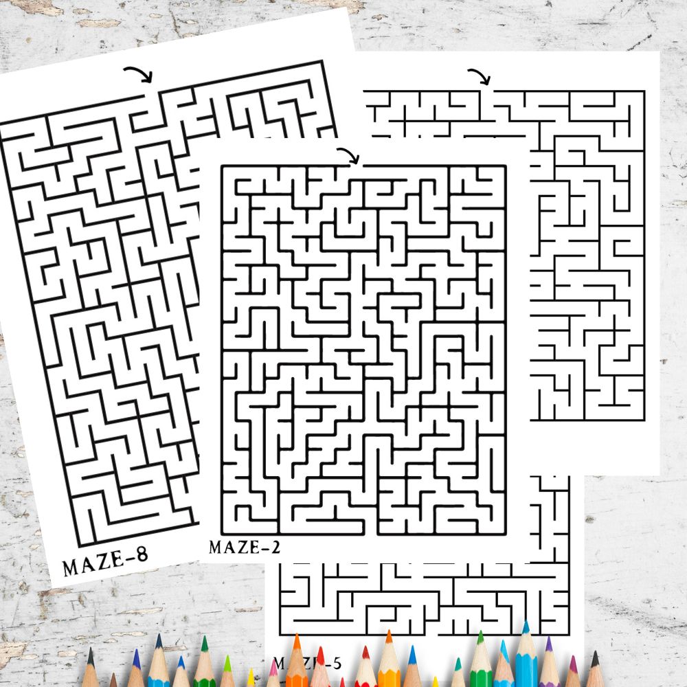 Escape the Mazes Games for kids and Adults Puzzles Activity | Made By ...