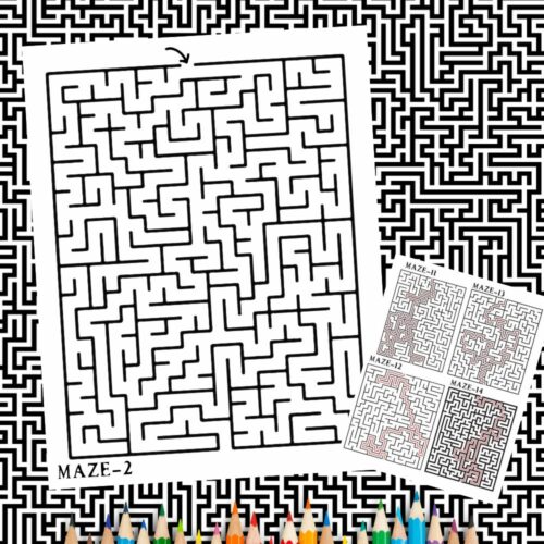 Escape the Mazes Games for kids and Adults Puzzles Activity | Made By ...