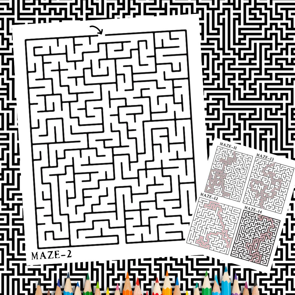 Escape the Mazes Games for kids and Adults Puzzles Activity | Made By ...