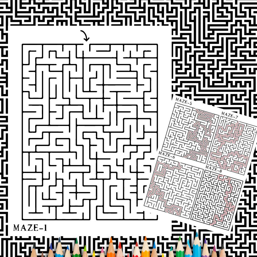 Escape the Mazes Games for kids and Adults Puzzles Activity | Made By ...