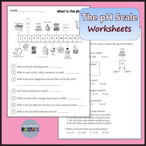 Acids Bases and pH Scale Lab Activities Reading Comprehension ...