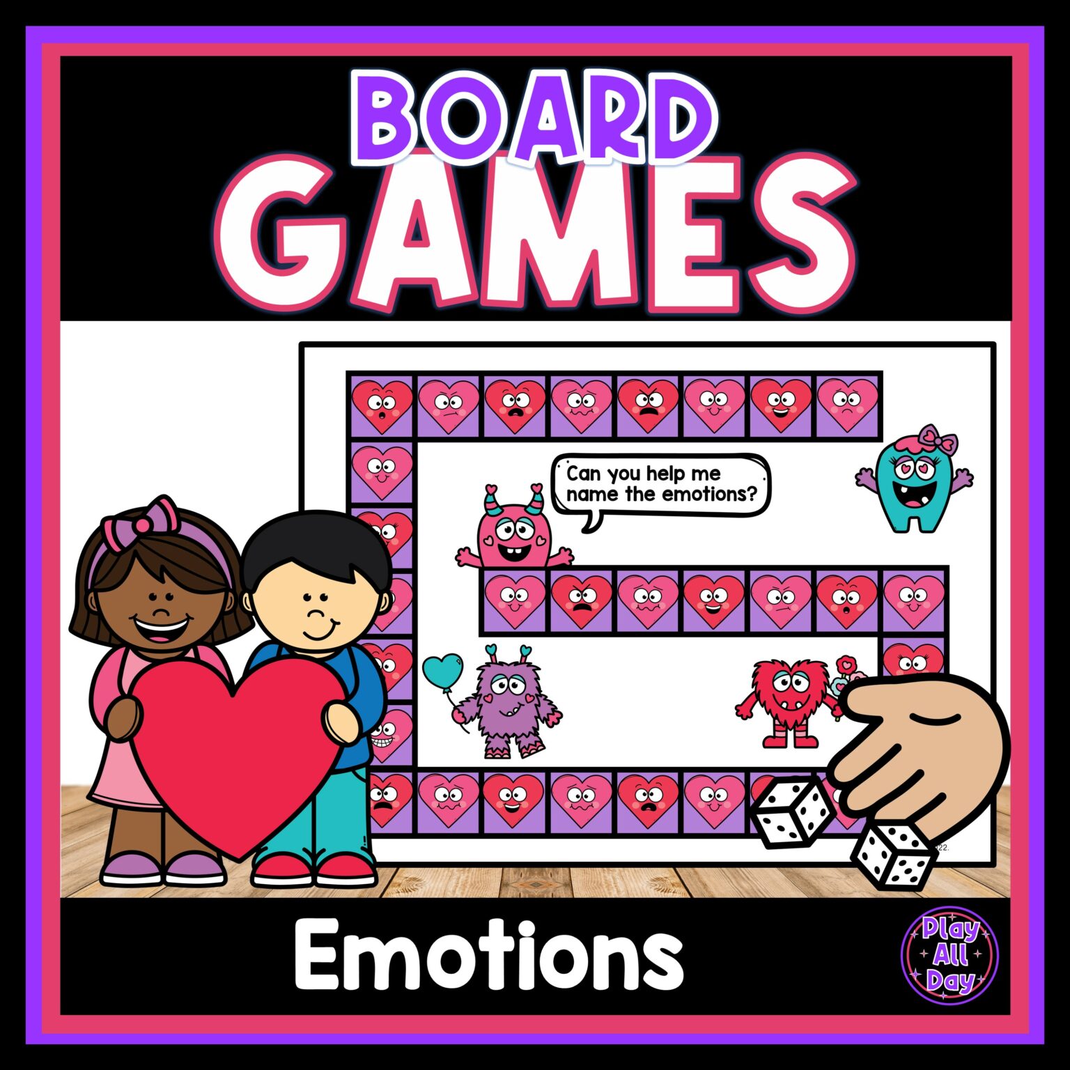 Valentine’s Day Emotions Board Game | FREE Game for Social Emotional ...