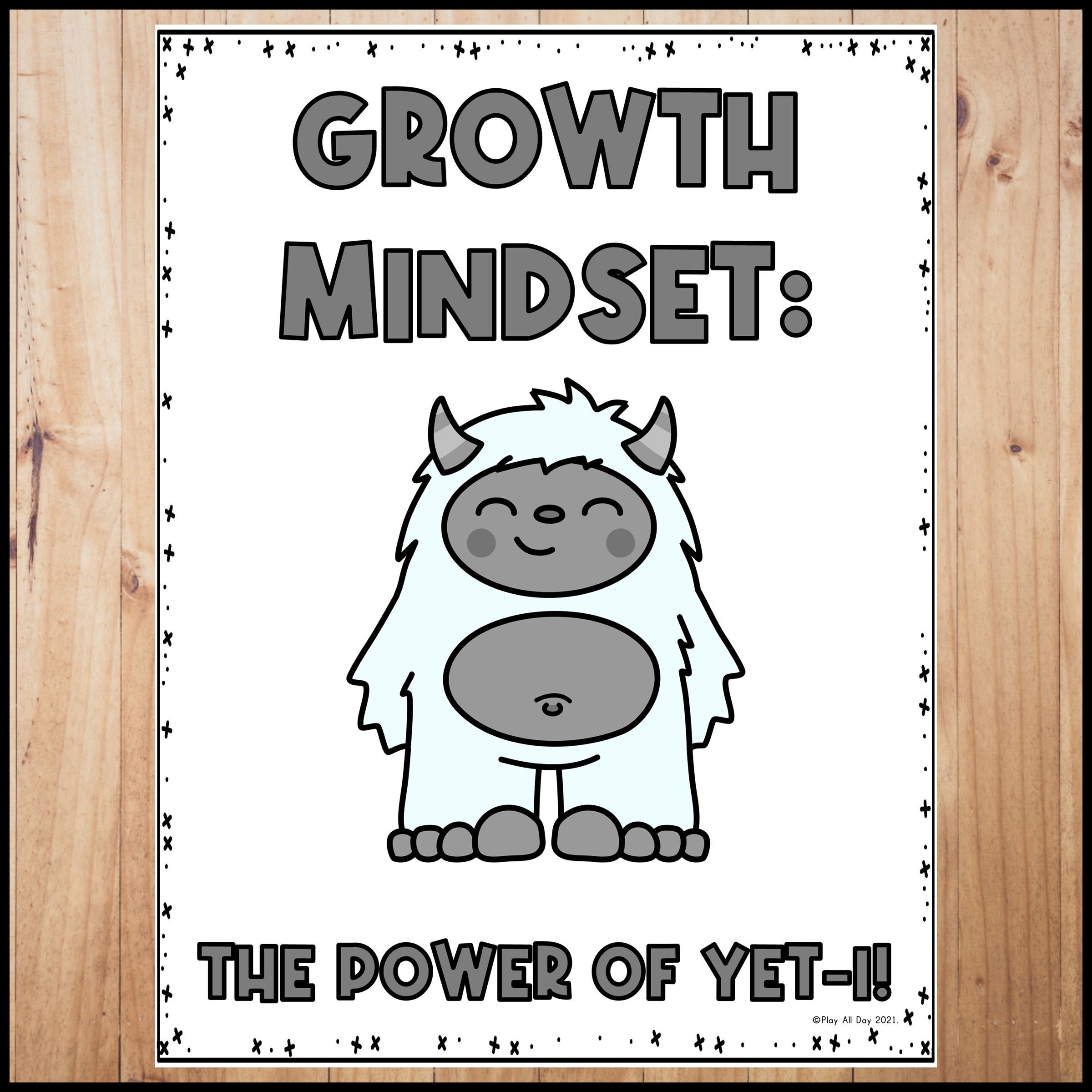 FREE Growth Mindset Posters | The Power of Yet-i | Made By Teachers
