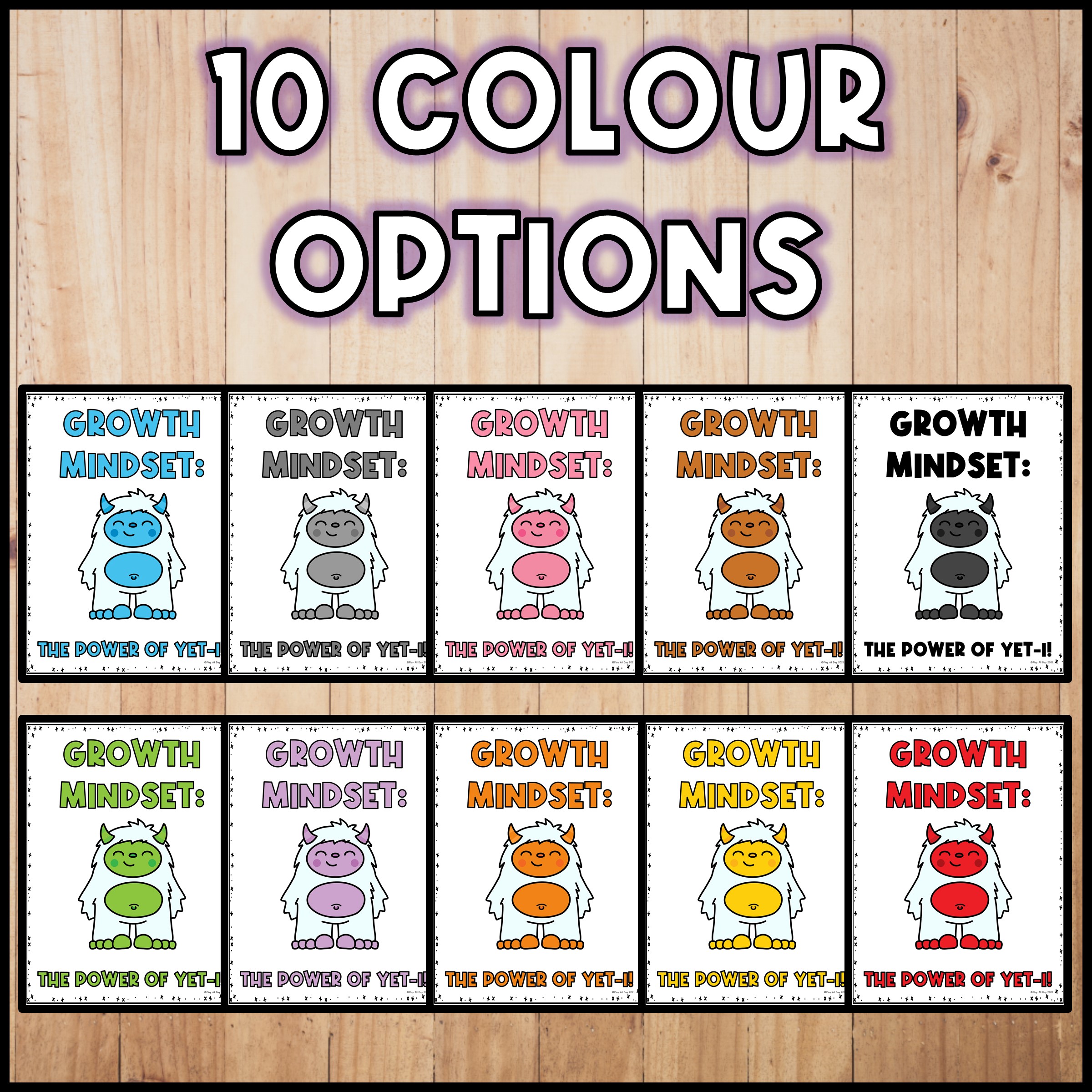 FREE Growth Mindset Posters | The Power of Yet-i | Made By Teachers