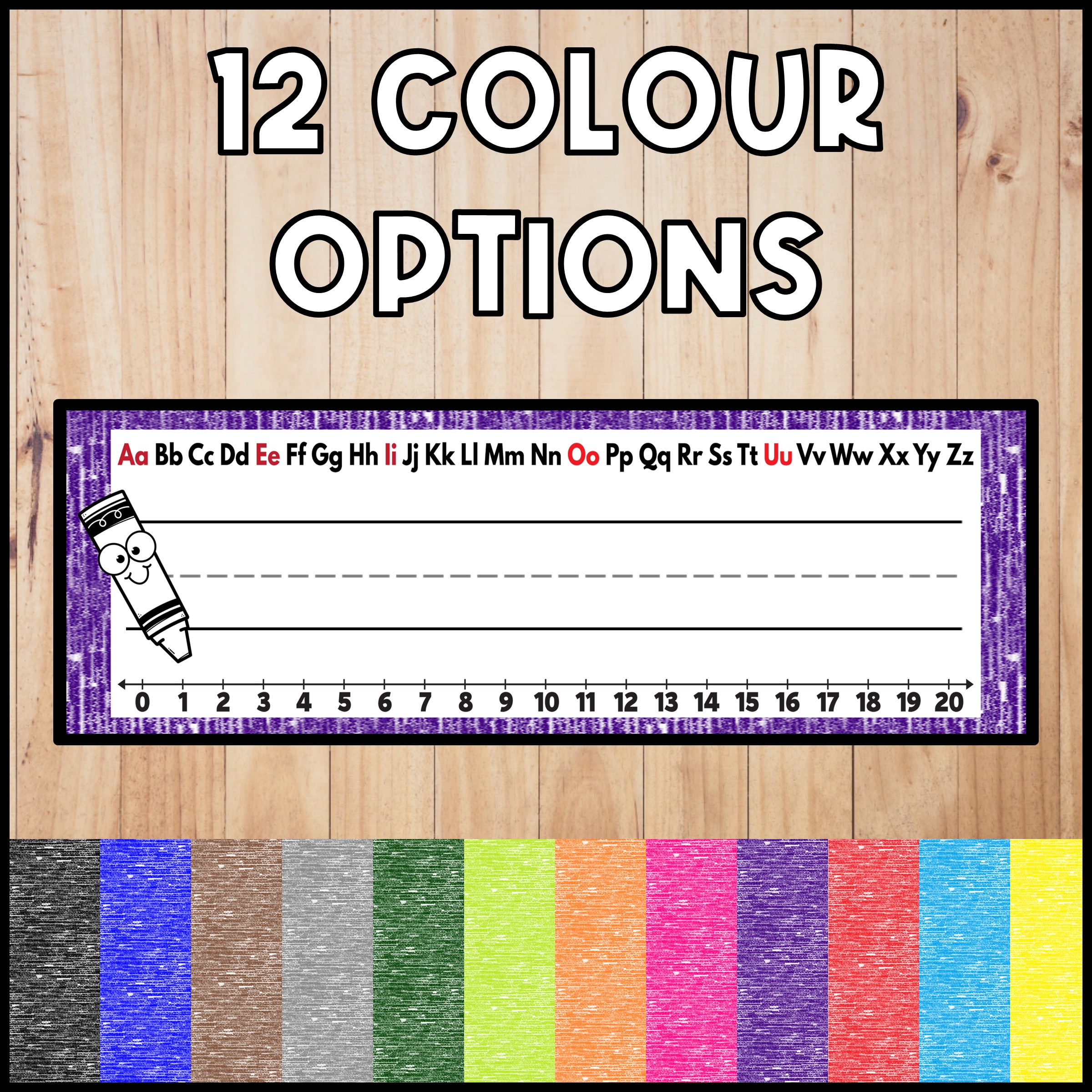 EDITABLE Desk Name Plates | FREE Crayon Theme | Made By Teachers