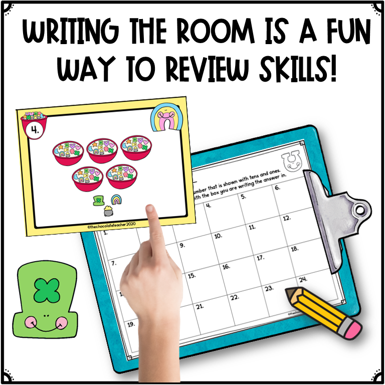 Place Value - Tens and Ones - Spring Math - Write the Room | Made By ...