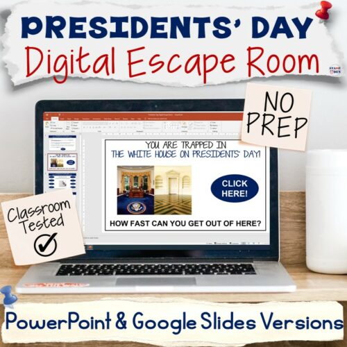 Presidents' Day Digital Escape Room - PowerPoint and Google Slides ...