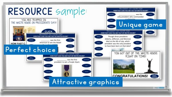 Presidents' Day Digital Escape Room - PowerPoint and Google Slides ...
