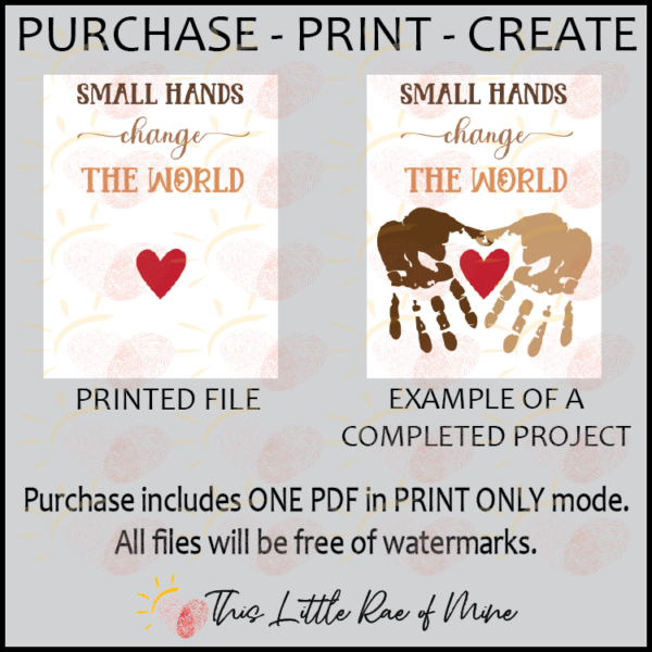 Small Hands Change the World - MLK Day - Martin Luther King Jr ...