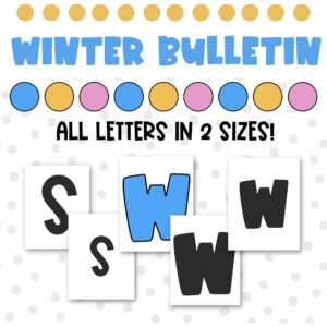 Winter and New Year Bulletin Board and Winter Door Decor Kit | Made By ...